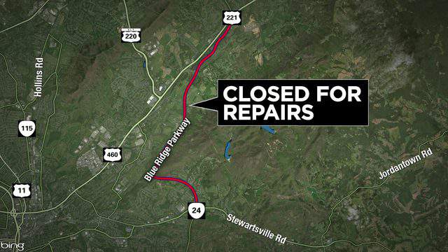 Portion of Blue Ridge Parkway closed indefinitely for repairs could ...